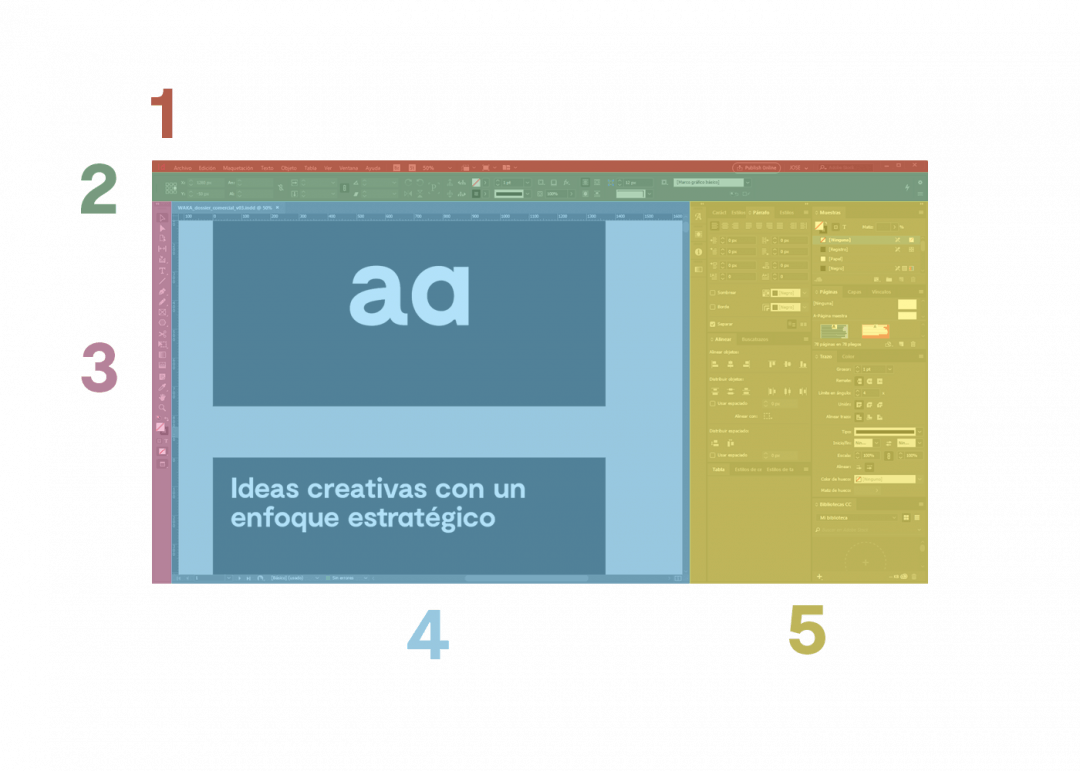 Customización de Espacios de Trabajo en Indesign